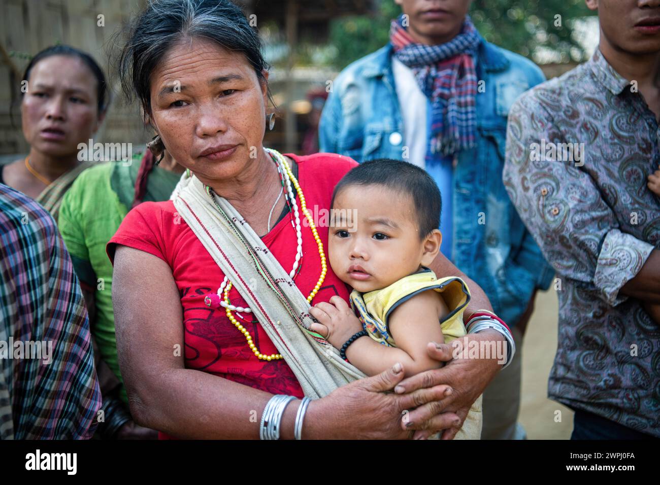 Bandarban, Bangladesh. 16th Jan, 2024. A Mro woman poses for a portrait ...