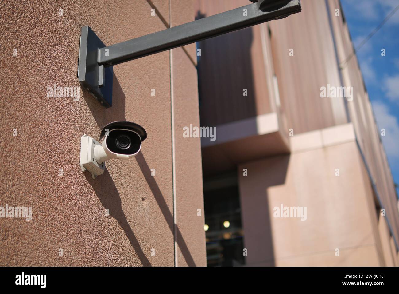 CCTV security camera operating outdoor Stock Photo - Alamy