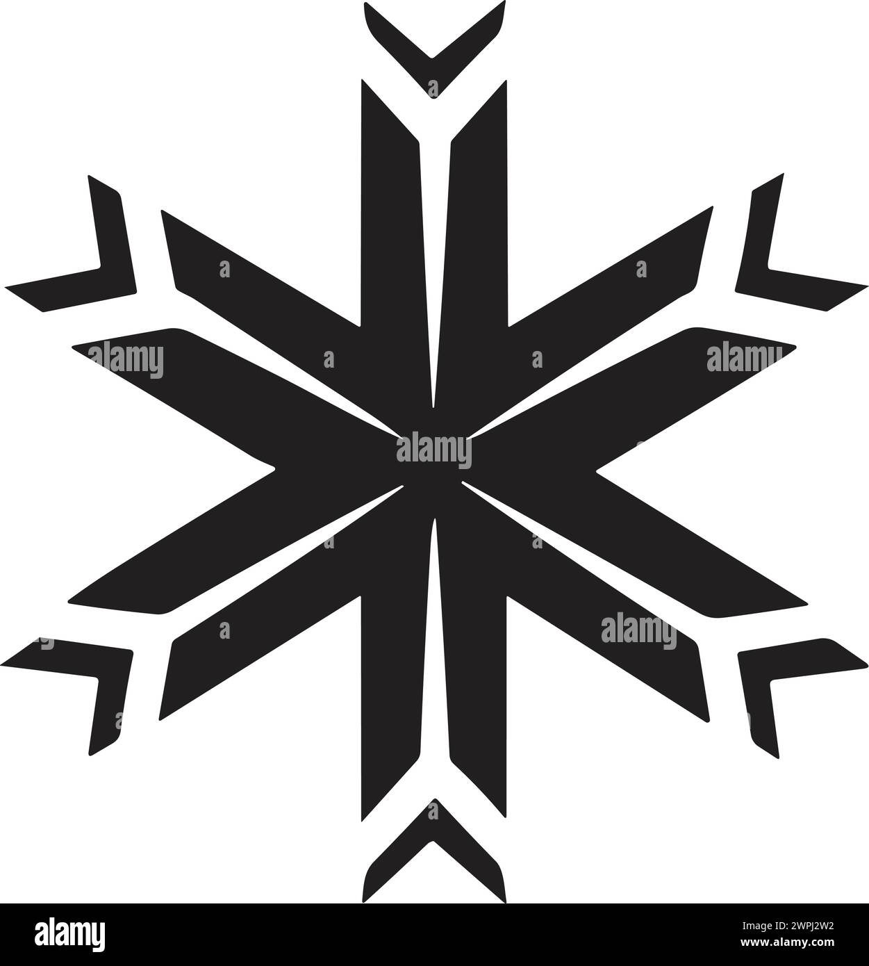 Vintage style star logo in modern minimal style isolated on background ...