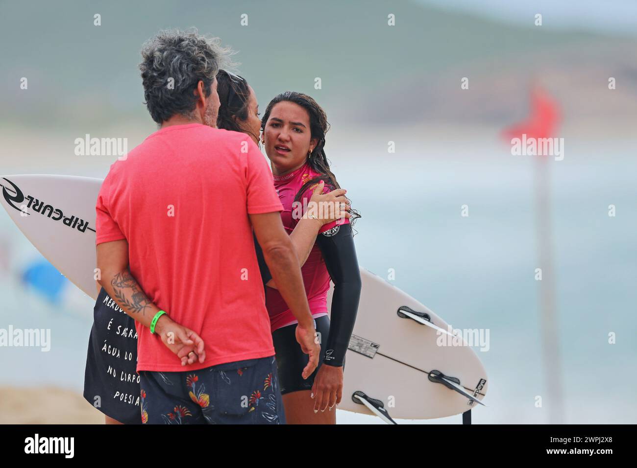 Florianopolis, Brazil, 07h Mar, 2023. Charles Medina, Sonia Medina and ...