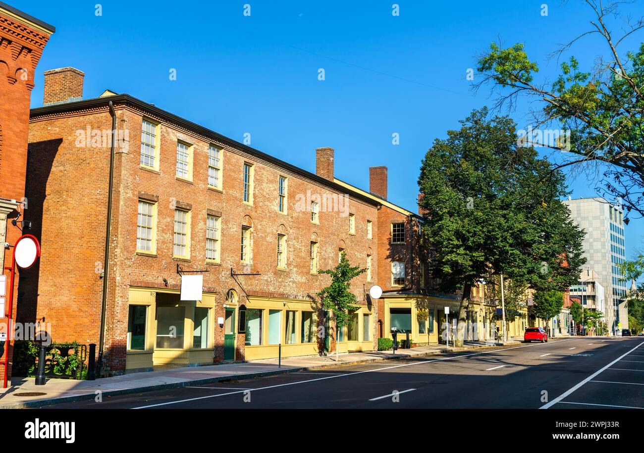Historic Building on Main Street in Providence, Rhode Island, United ...
