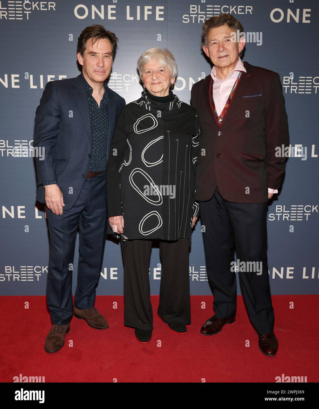 James Hawes, from left, Eva Paddock, and Nick Winton attend the ...