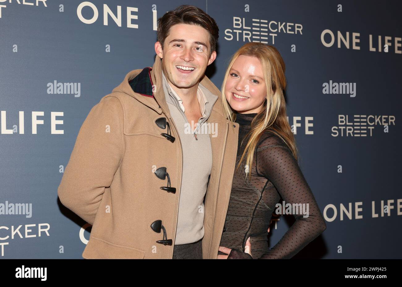 Michael Bonini, left, and Revell Carpenter attend the premiere of "One ...