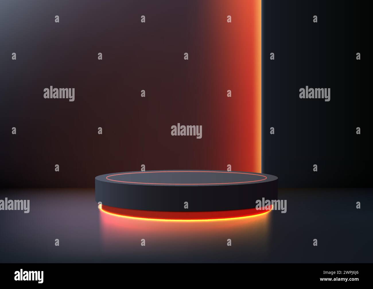 Orange light in room Stock Vector Images - Alamy