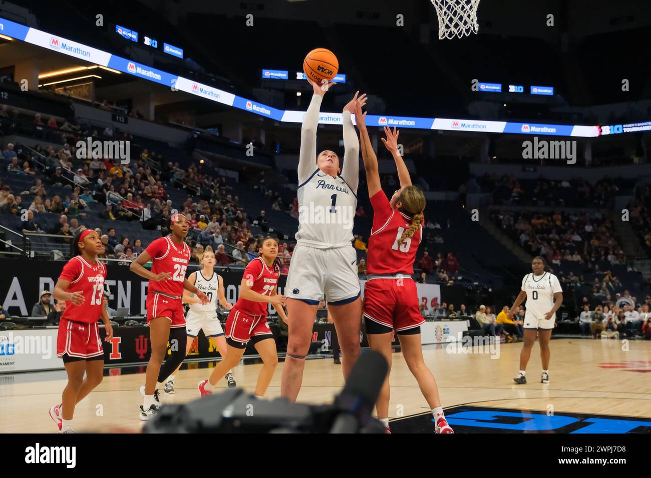 Minneapolis, Minnesota, USA. 7th Mar, 2024. Penn State Nittany Lions ...