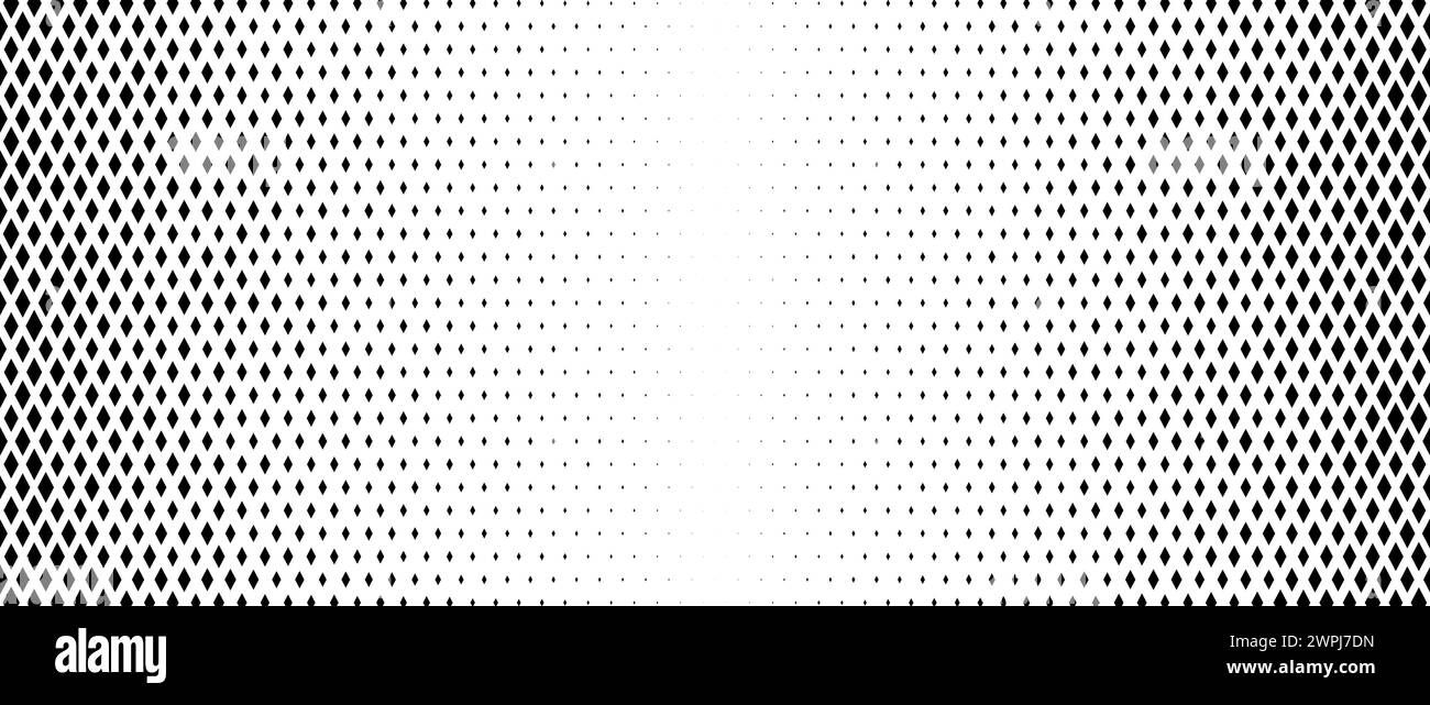 Rhombus gradient halftone texture. Diamond shape dots fading background ...