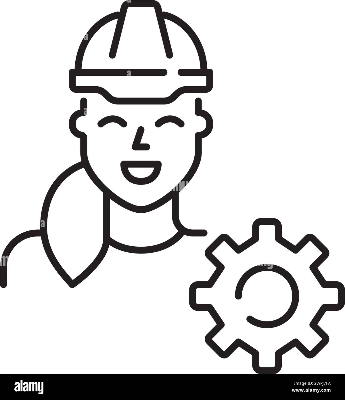 Working process construction site professional Stock Vector Images - Alamy