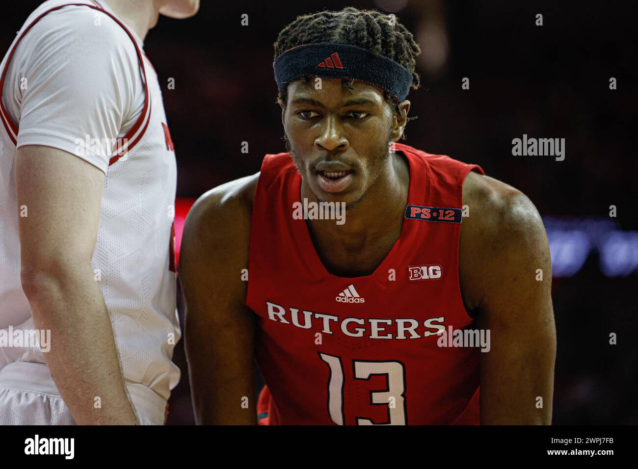 Madison, WI, USA. 7th Mar, 2024. Rutgers Scarlet Knights forward ...