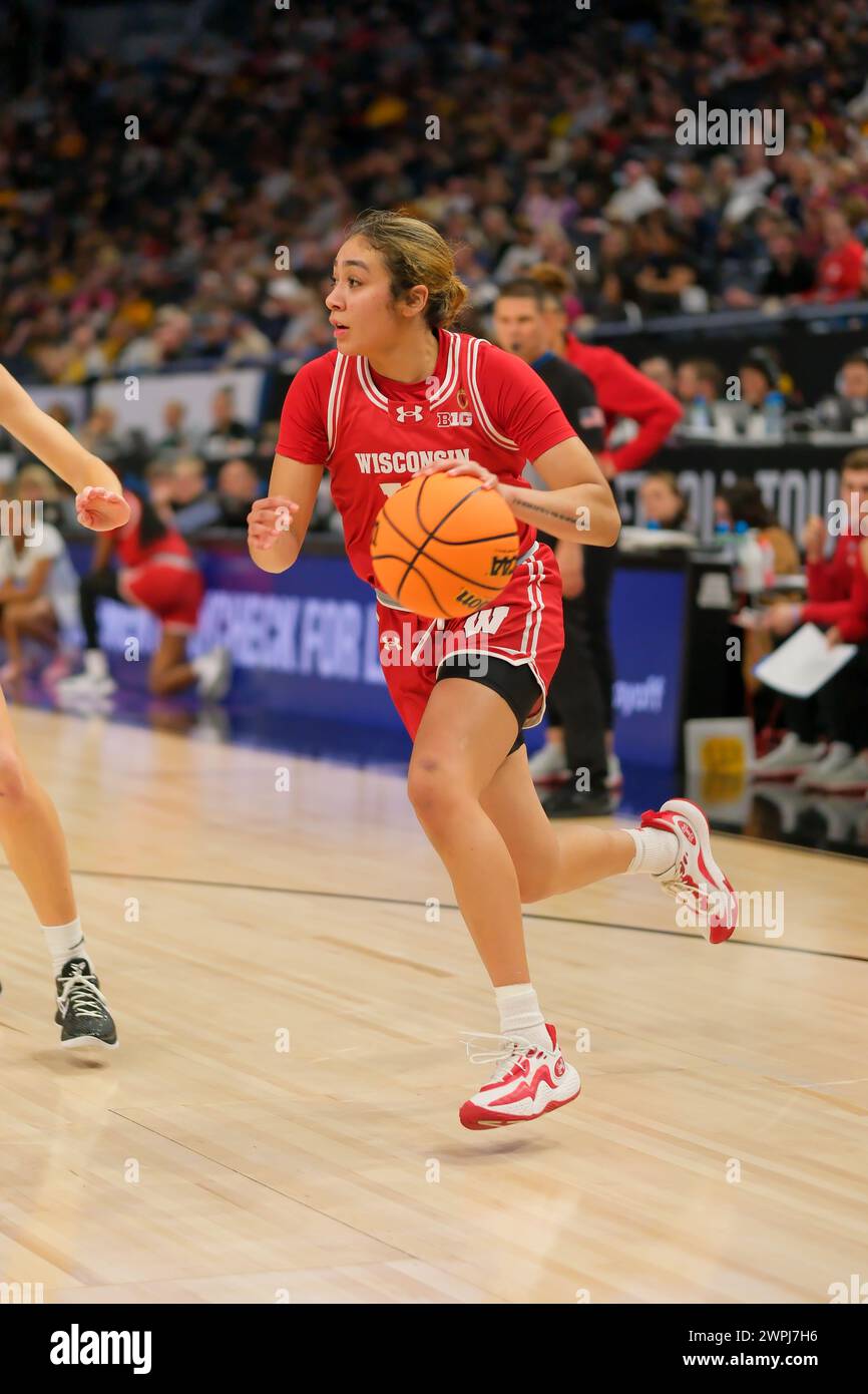 Minneapolis, Minnesota, USA. 7th Mar, 2024. Wisconsin Badgers guard ...