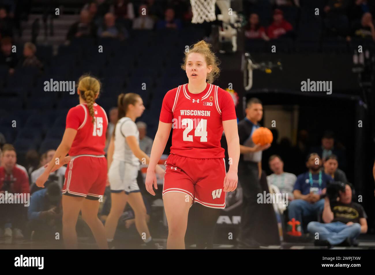Minneapolis, Minnesota, USA. 7th Mar, 2024. Wisconsin Badgers guard ...