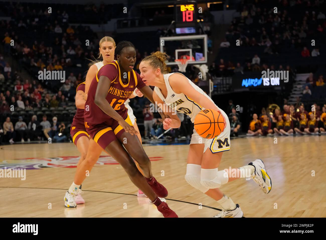 Minneapolis, Minnesota, USA. 7th Mar, 2024. Michigan Wolverines guard ...