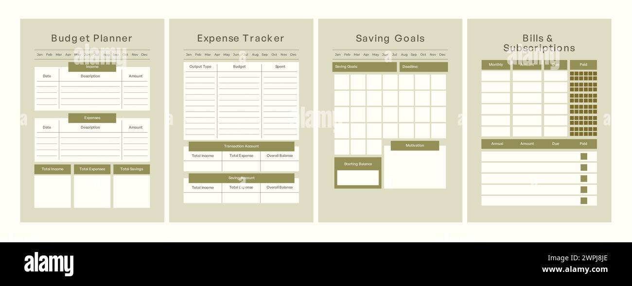 Planner template for daily planning and organizing Stock Vector Image ...