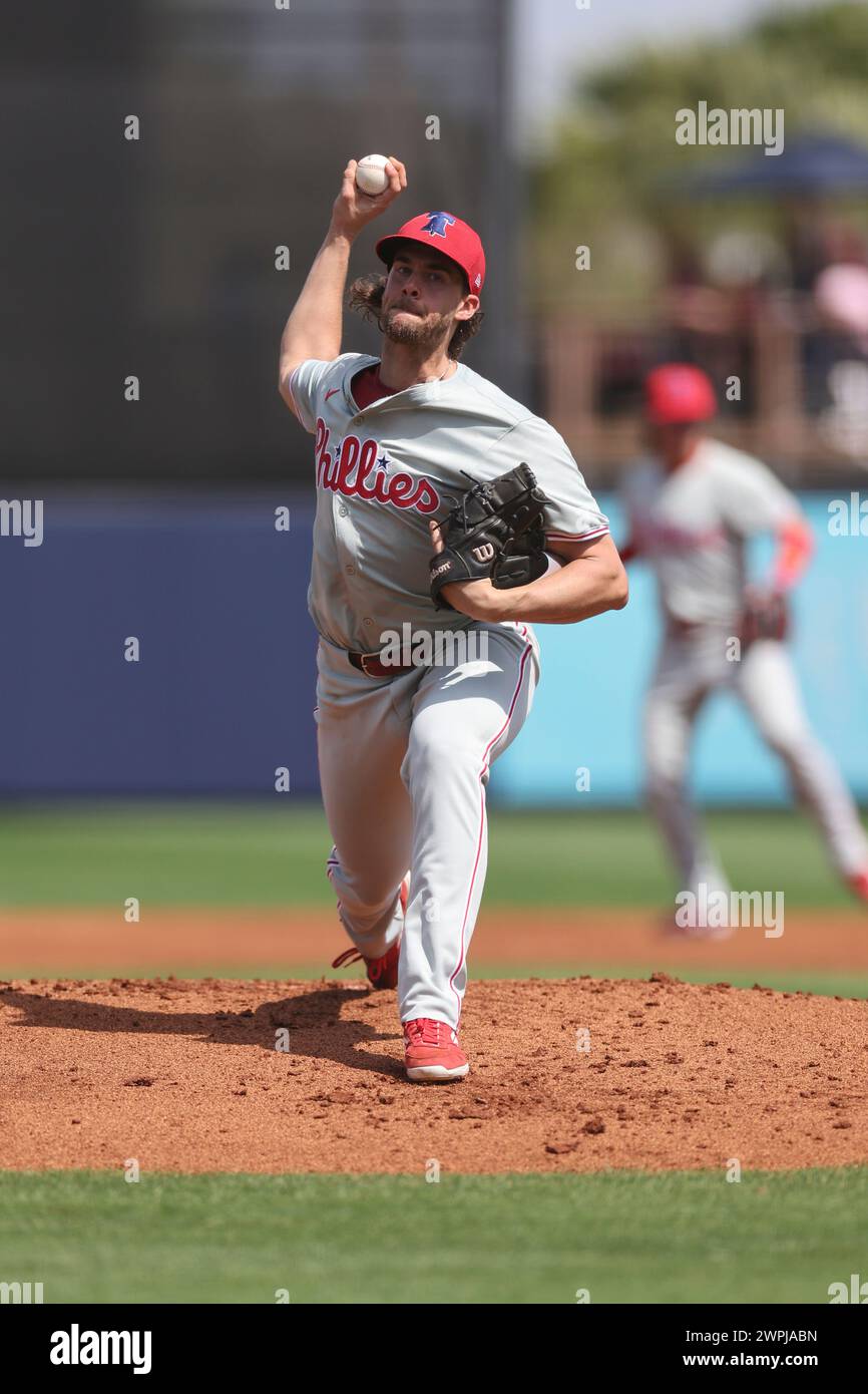 Port Charlotte, FL: Philadelphia Phillies starting pitcher Aaron Nola ...