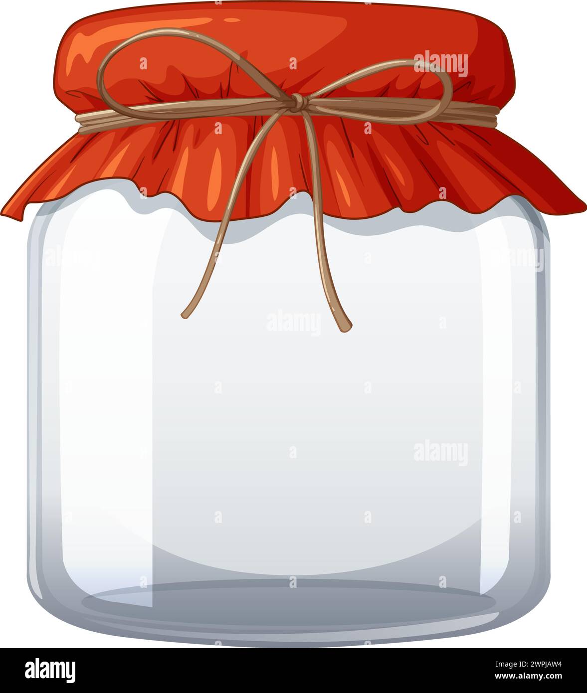 Vector illustration of a clear glass jar Stock Vector Image & Art - Alamy