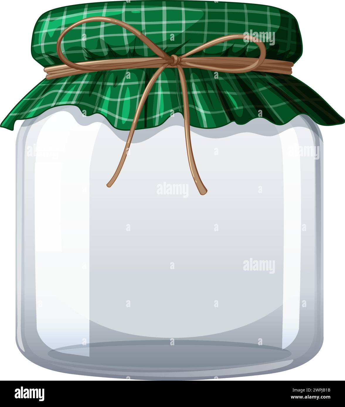Vector illustration of a clear empty glass jar Stock Vector Image & Art ...