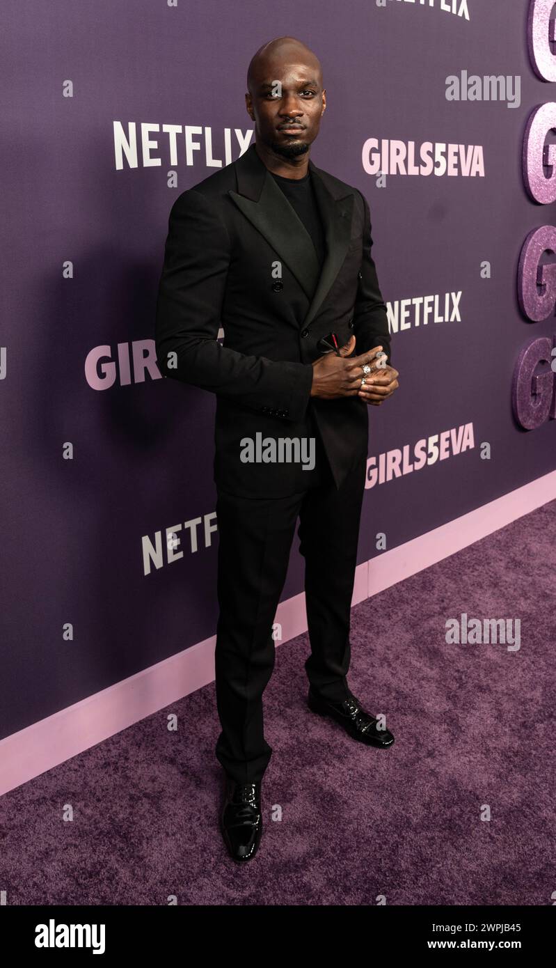 Loic Mabanza attends Girls5eva by Netflix premiere in Paris Theater in ...