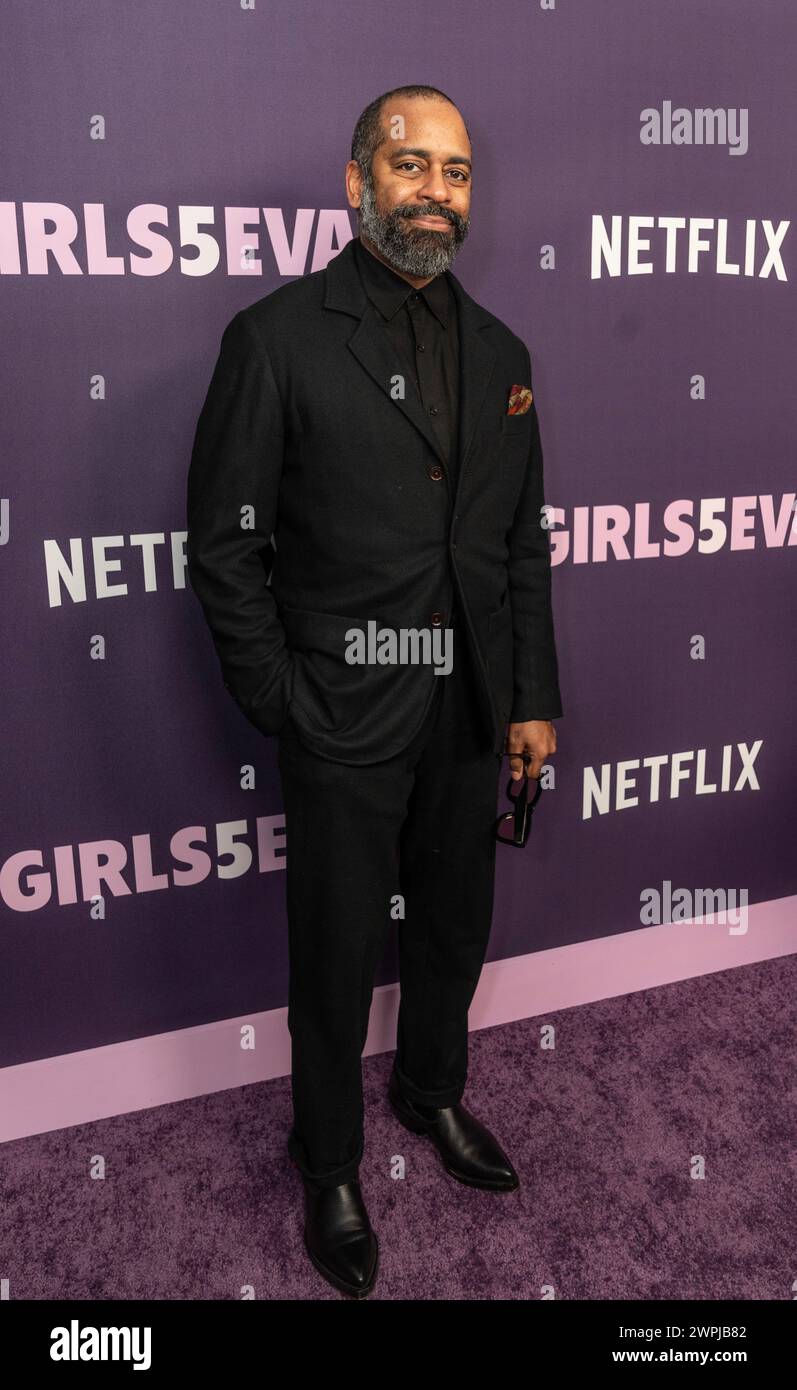 Daniel Breaker attends Girls5eva by Netflix premiere in Paris Theater ...