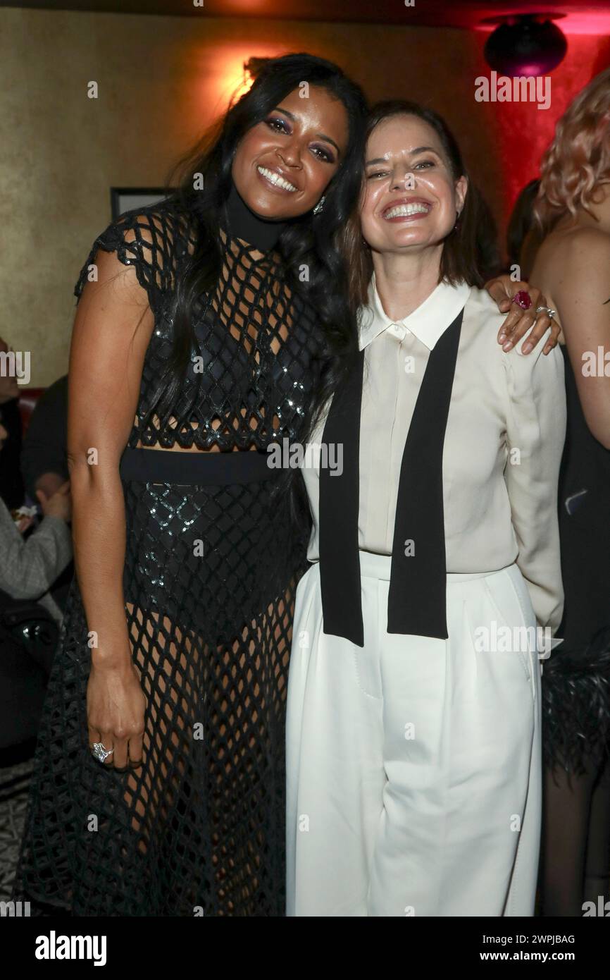 Actor Renee Elise Goldsberry, left, and showrunner Meredith Scardino ...