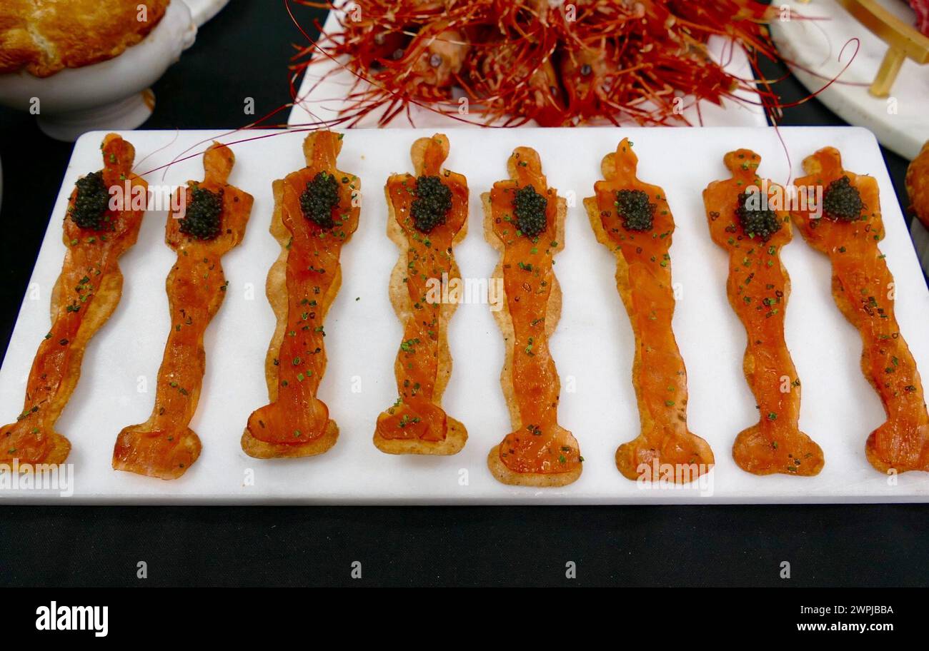Los Angeles, USA. 07th Mar, 2024. Wild Salmon Oscars by star chef ...