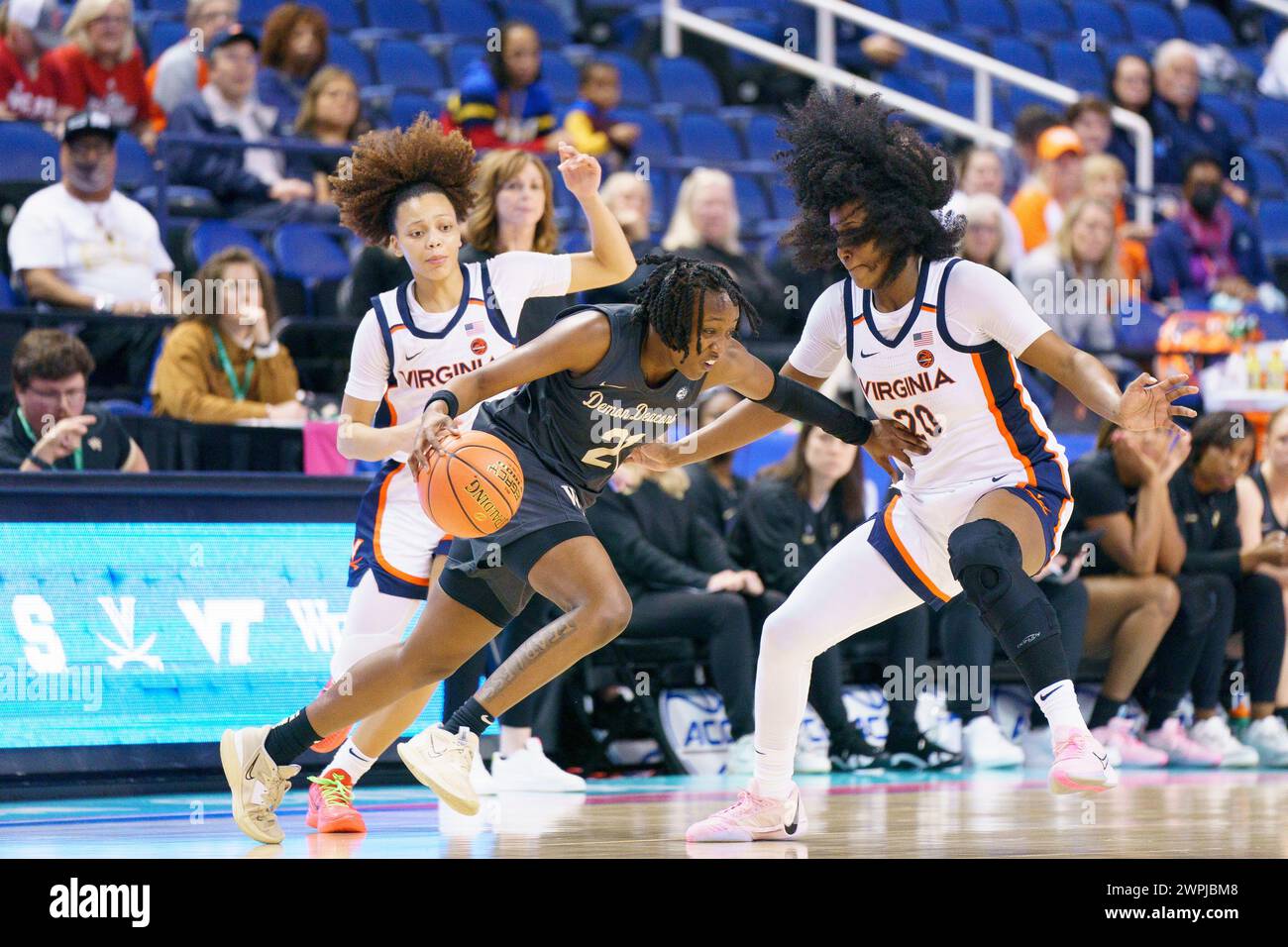 Greensboro, North Carolina, USA. 6th Mar, 2024. Wake Forest guard ELISE ...
