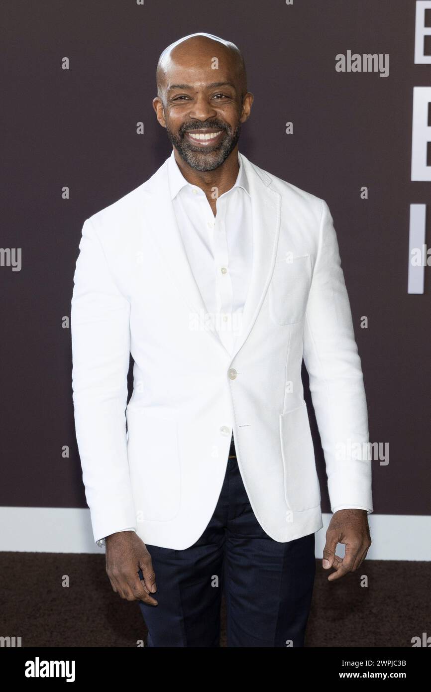 Los Angeles, USA. 07th Mar, 2024. Alphonso David attends the arrivals of the 2024 ESSENCE Black ...