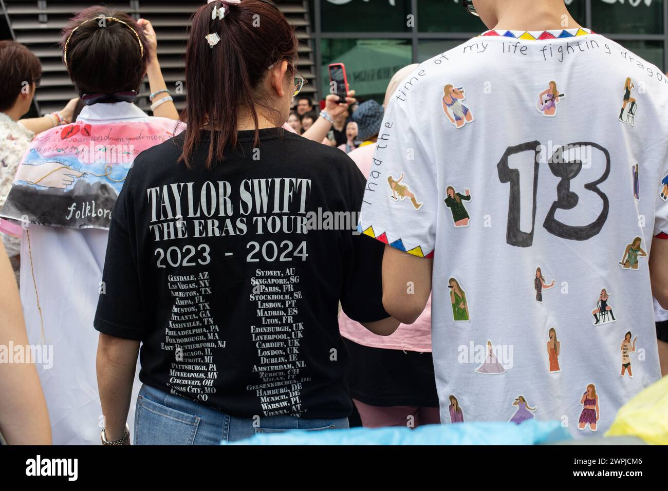 7 March 2024. Back view of what people are wearing to Taylor Swift The ...