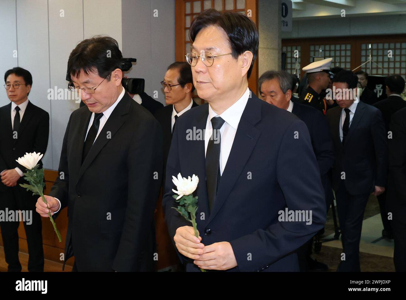 08th Mar, 2024. Funeral for ex-first lady Son Myung-soon Presidential ...