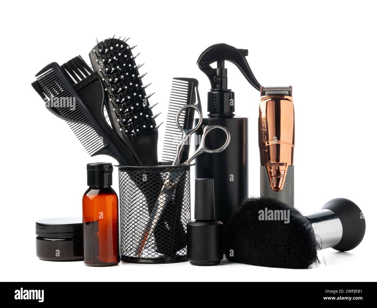Professional hairdresser tools isolated on white background Stock Photo ...