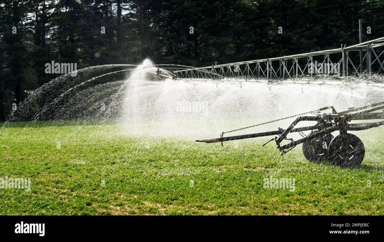 Large scale irrigation system for a dairy farm, Canterbury, south ...