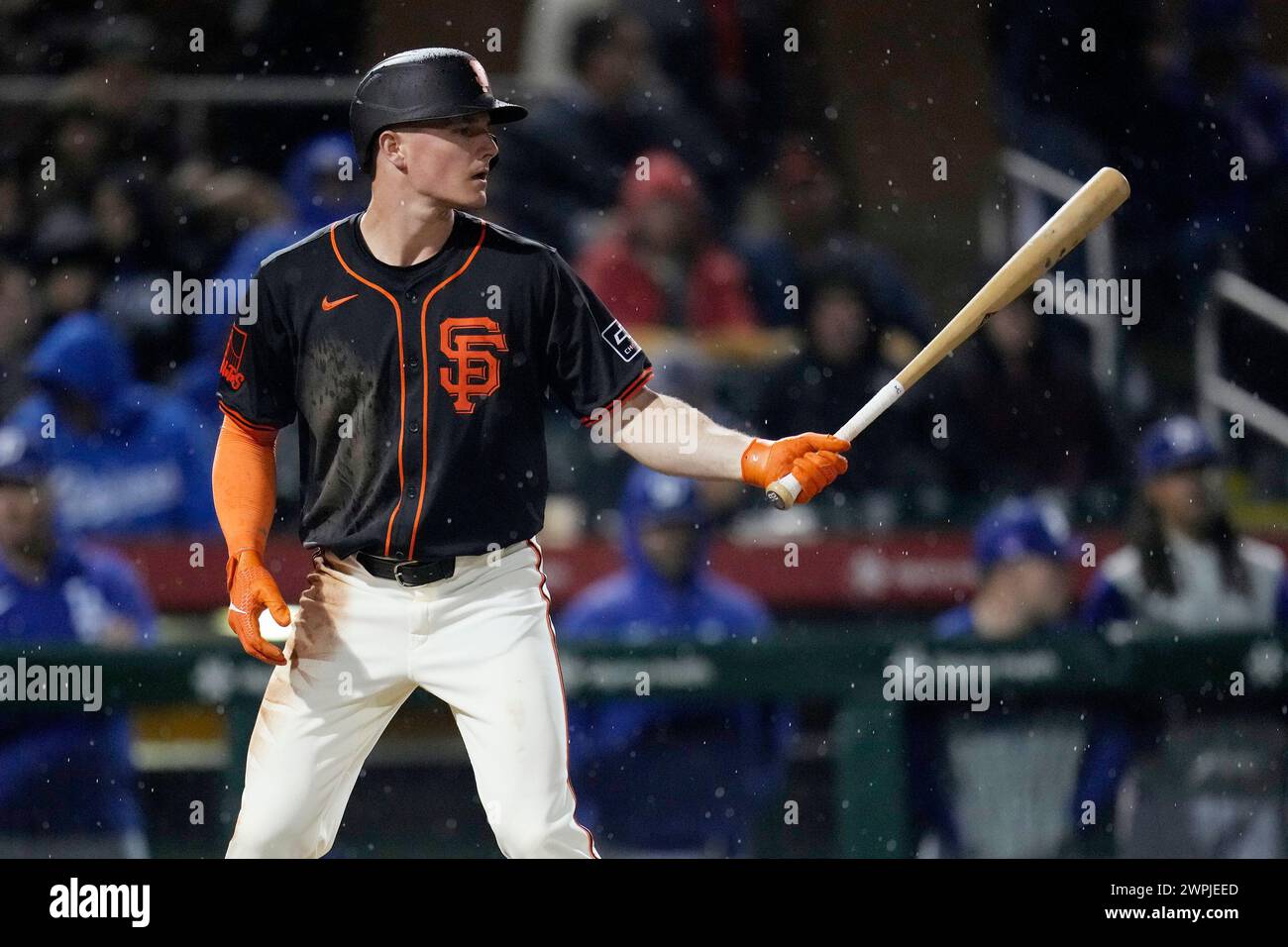 San Francisco Giants' Matt Chapman steps in to bat during the first ...