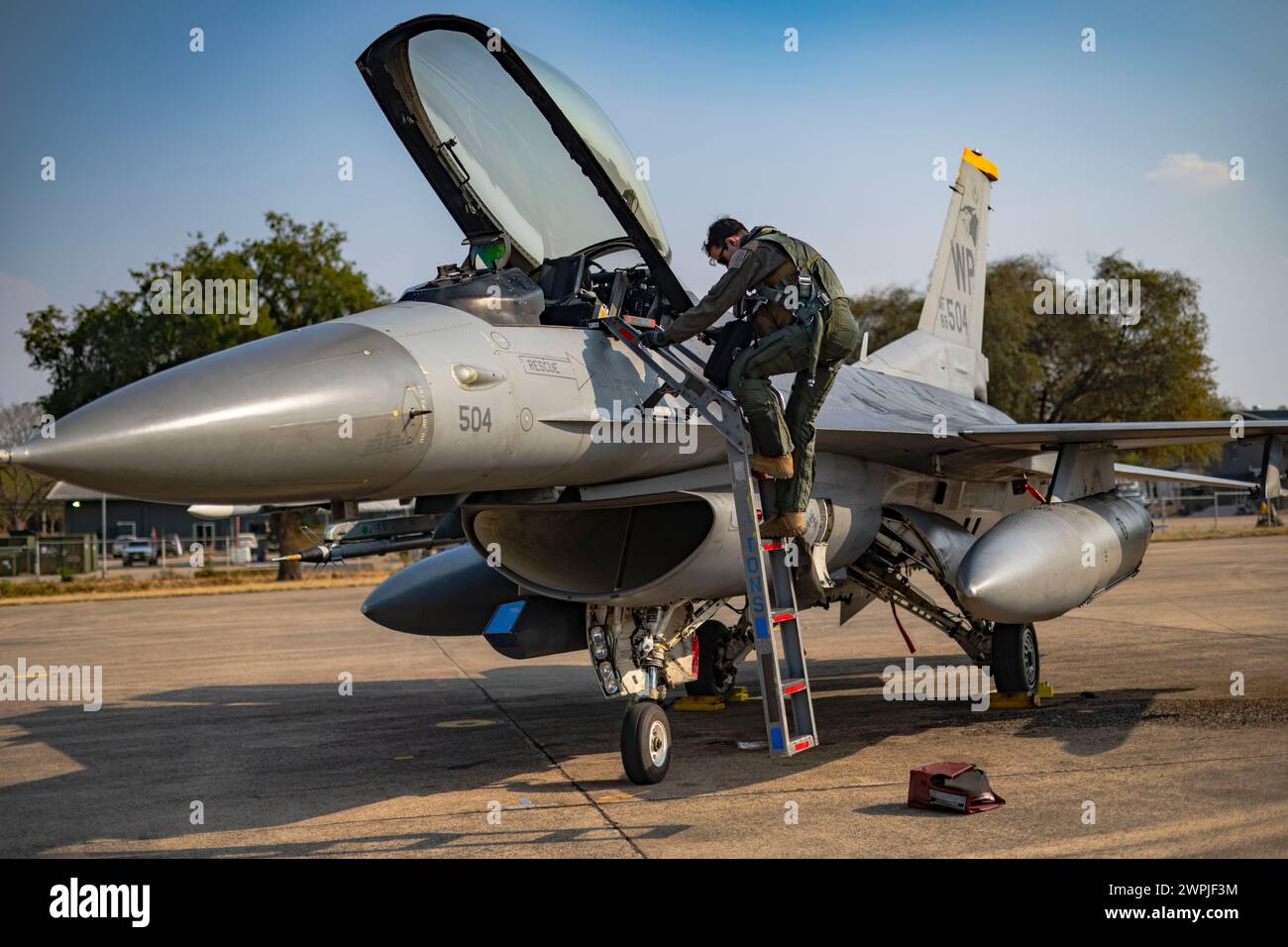 Capt. Kevin Saval, the 80th Fighter Squadron F-16 Fighting Falcon pilot ...