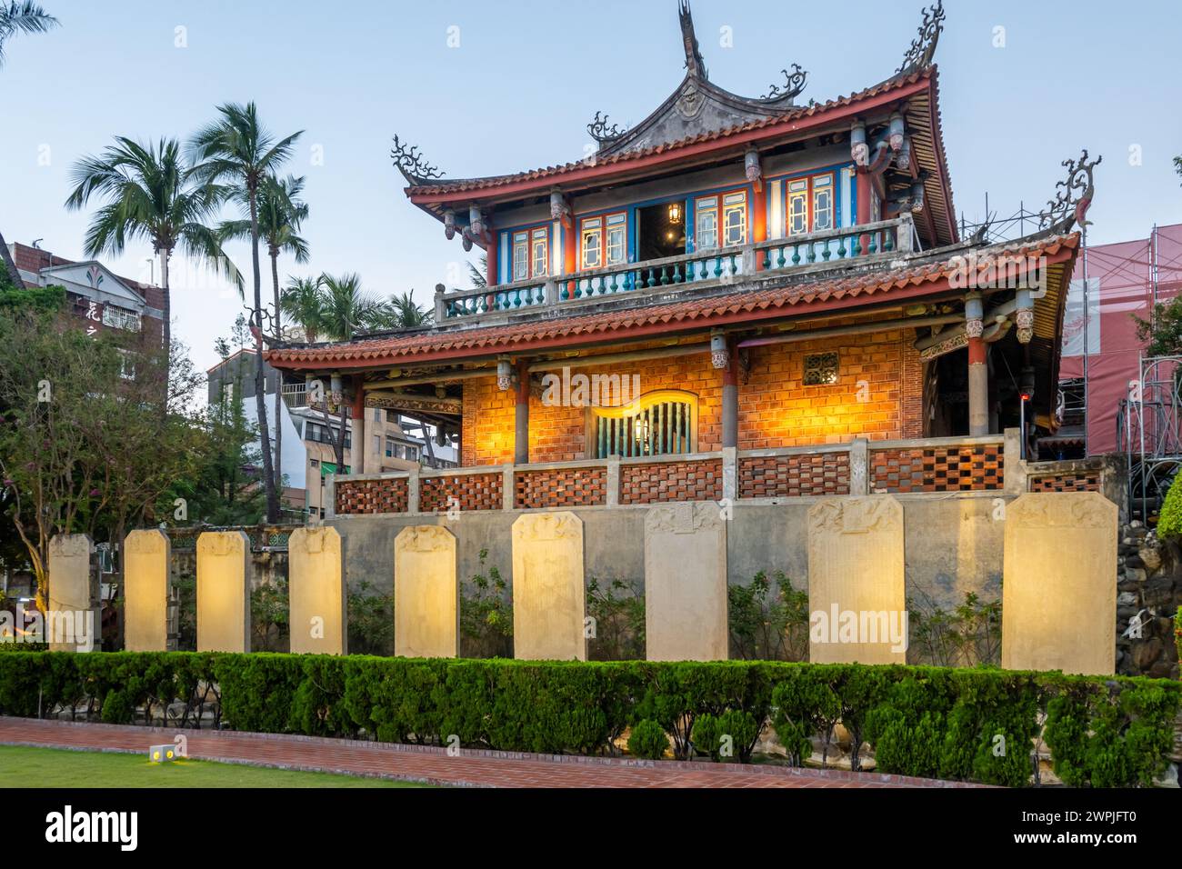 Chikan Tower which is also named Fort Provintia in Tainan, Taiwan Stock ...