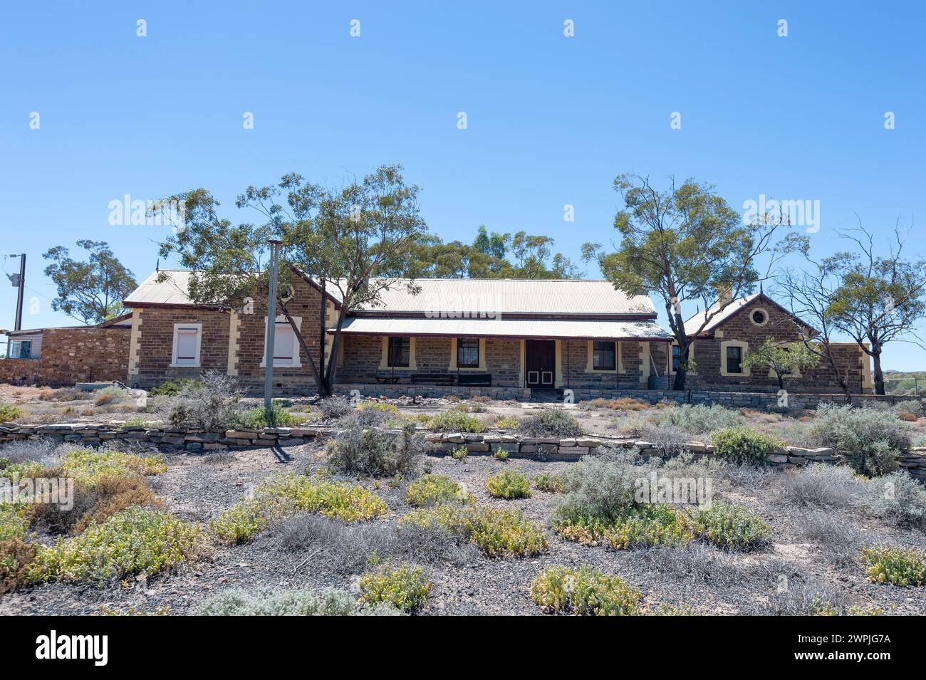 Old train station of the Great Northern Railway, later called Ghan, Beltana Historic Township ...