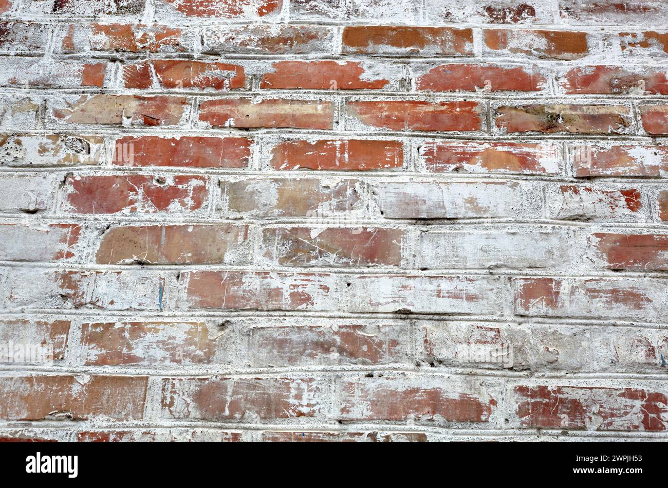 Red white wall background. Old grungy brick wall texture. Vintage wall ...