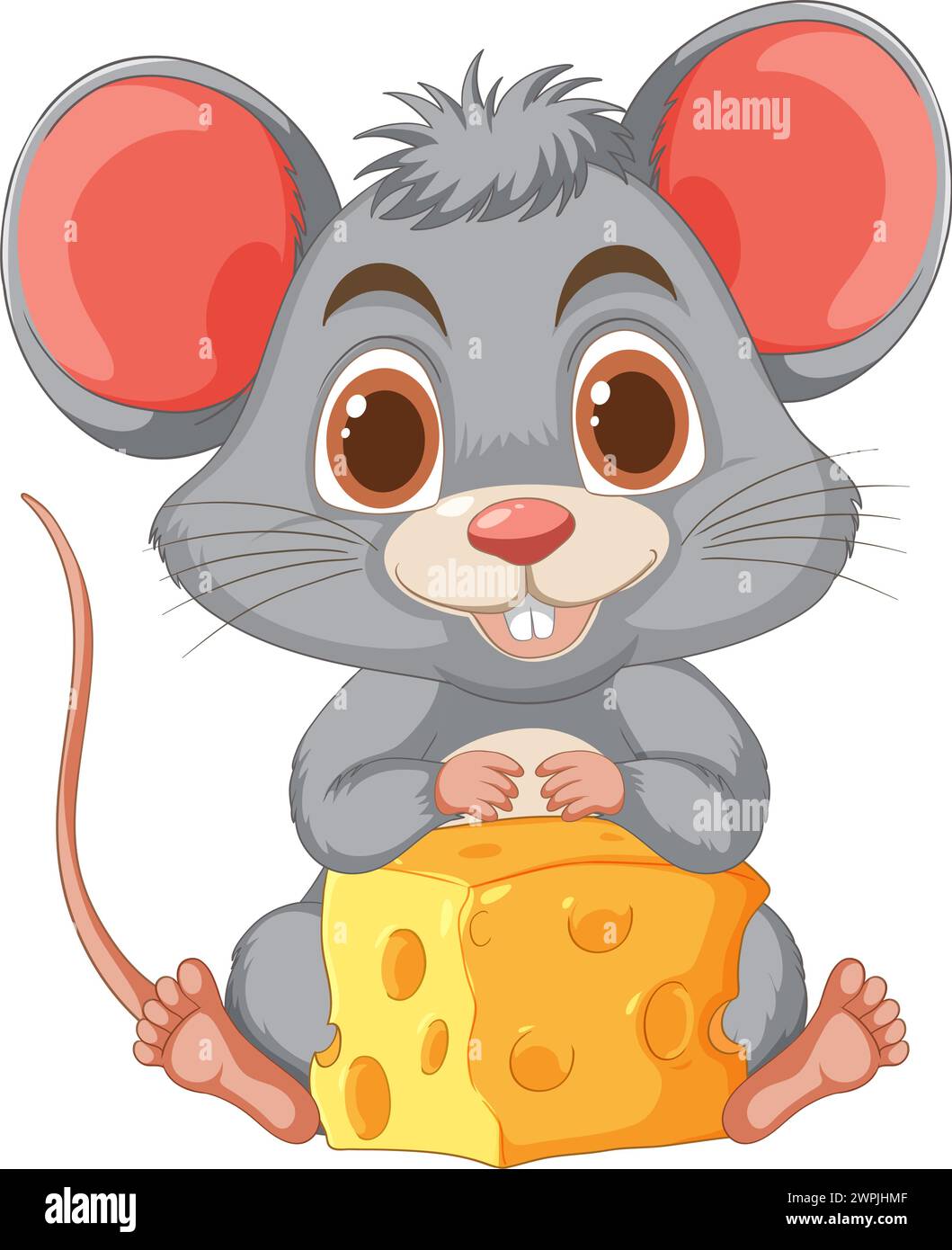 Adorable mouse with cheese clipart hi-res stock photography and images ...