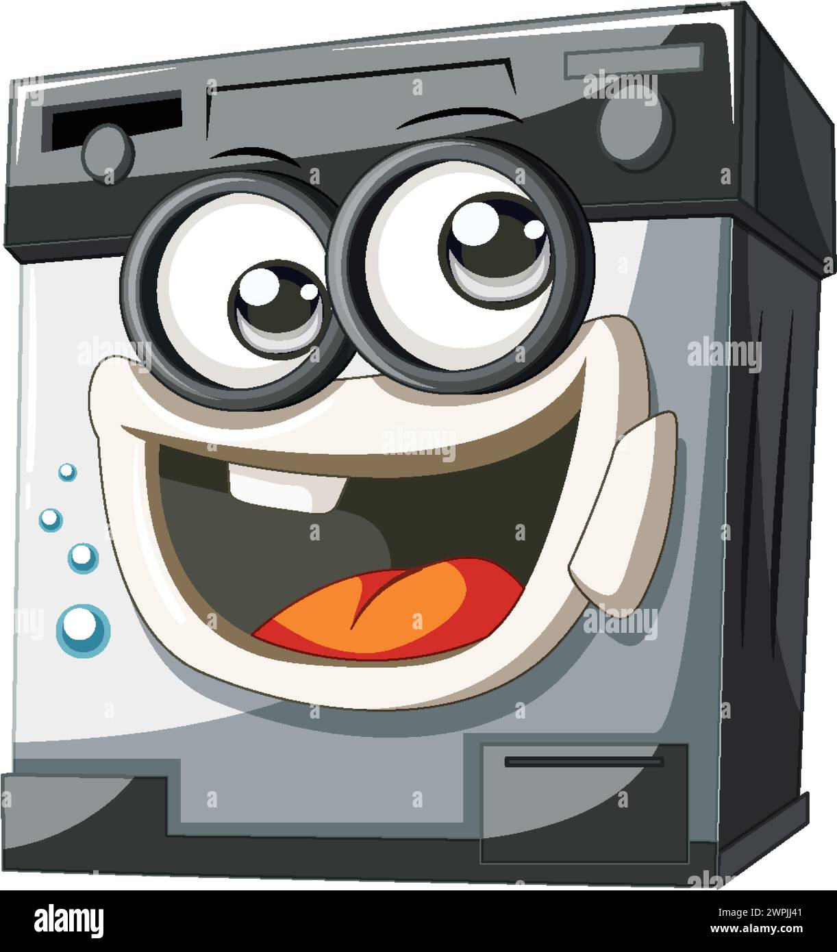 Cheerful animated appliance with a big smile Stock Vector Image & Art ...