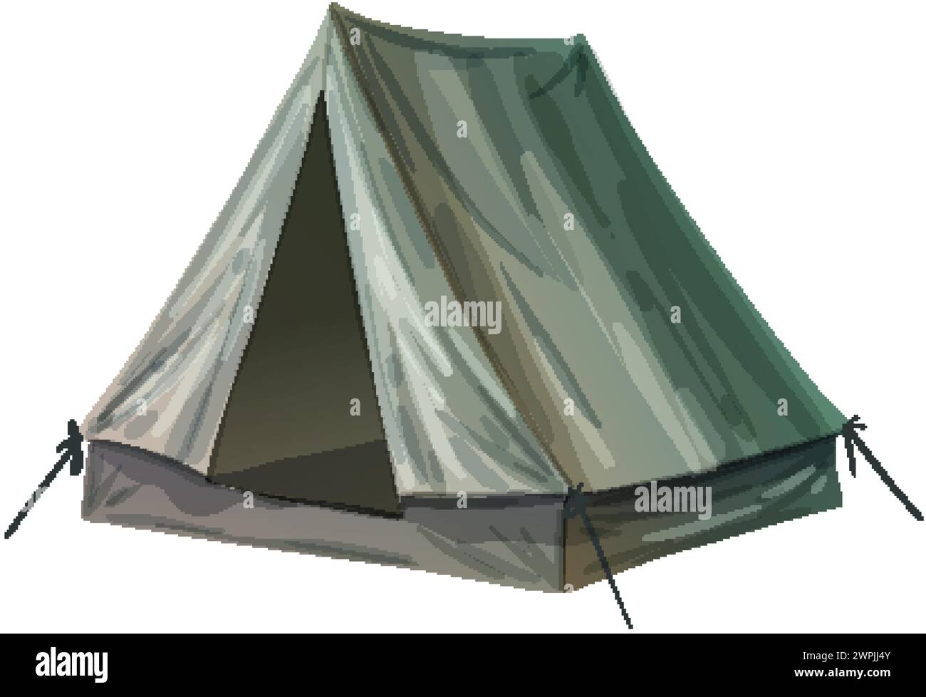 Vector illustration of a simple camping tent Stock Vector Image & Art ...