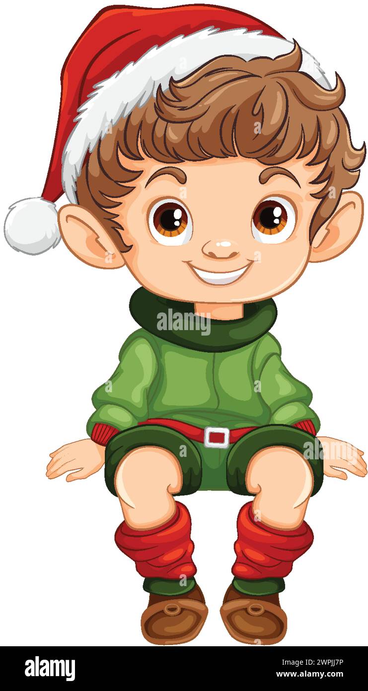 Santa s helper cartoon hi-res stock photography and images - Alamy