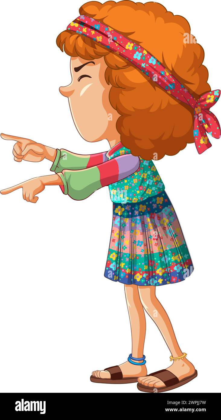 Cute girl smiling curly Stock Vector Images - Alamy