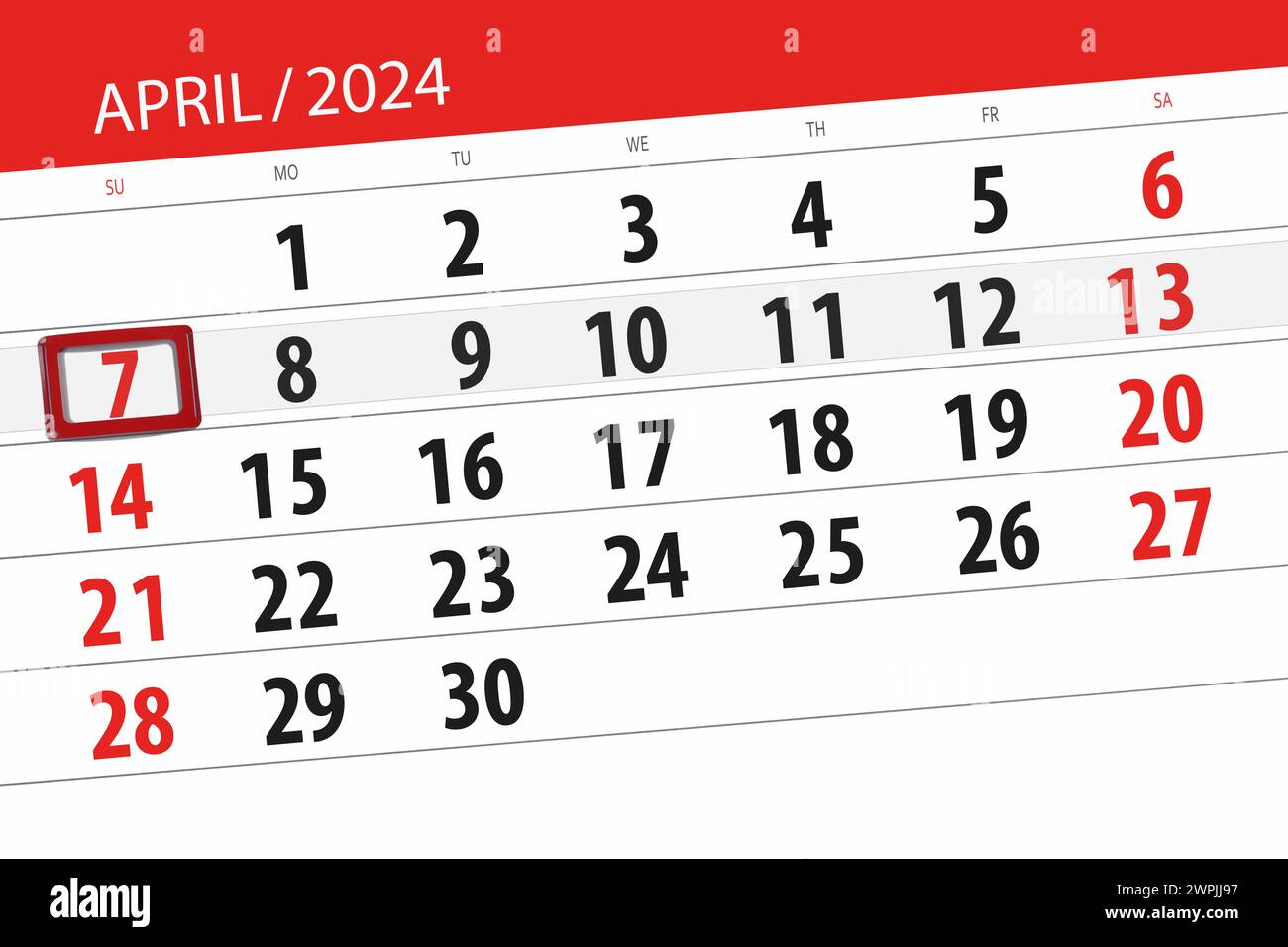 Calendar 2024, deadline, day, month, page, organizer, date, April ...