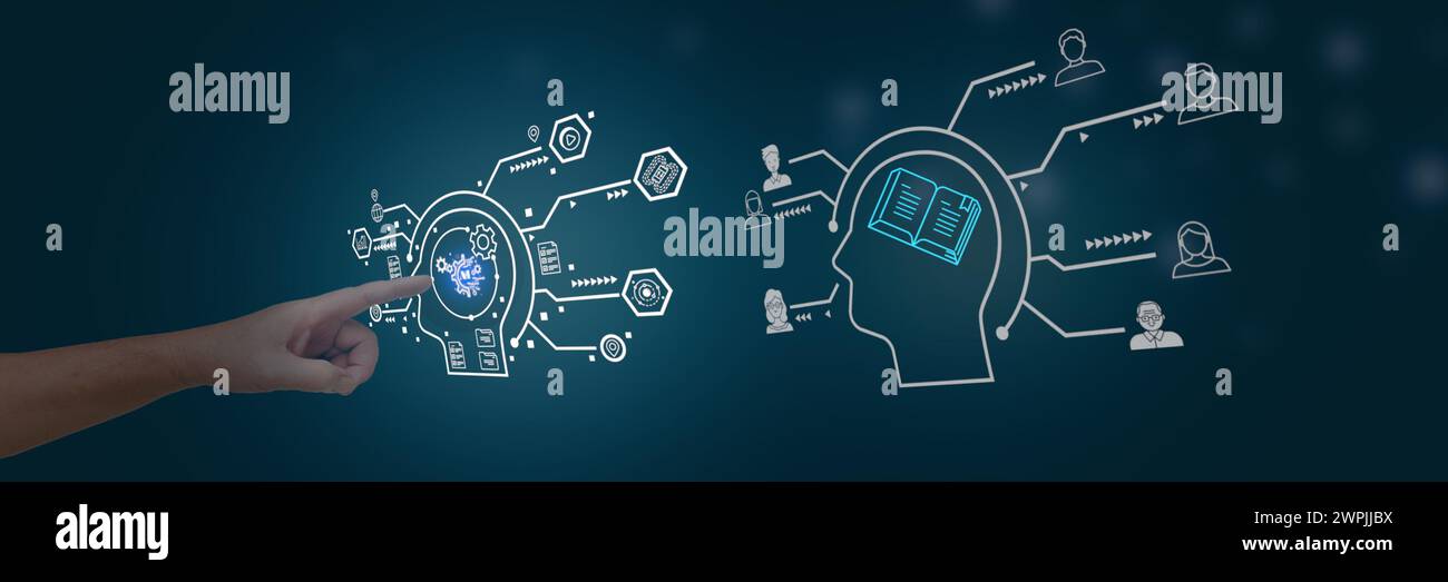 Ai knowledge icon in hi-res stock photography and images - Alamy