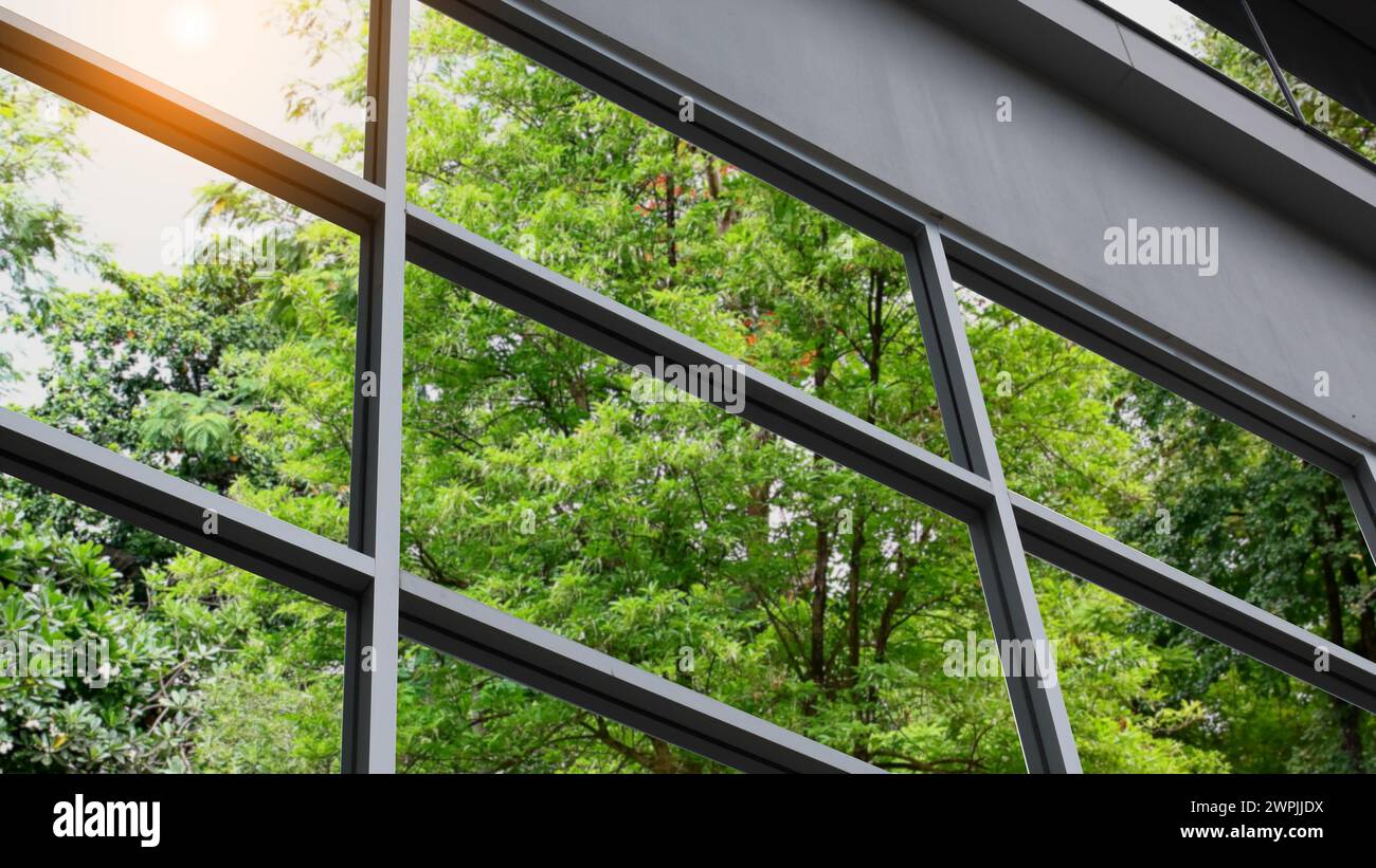 the tower design using big window laminated glass exterior with ...