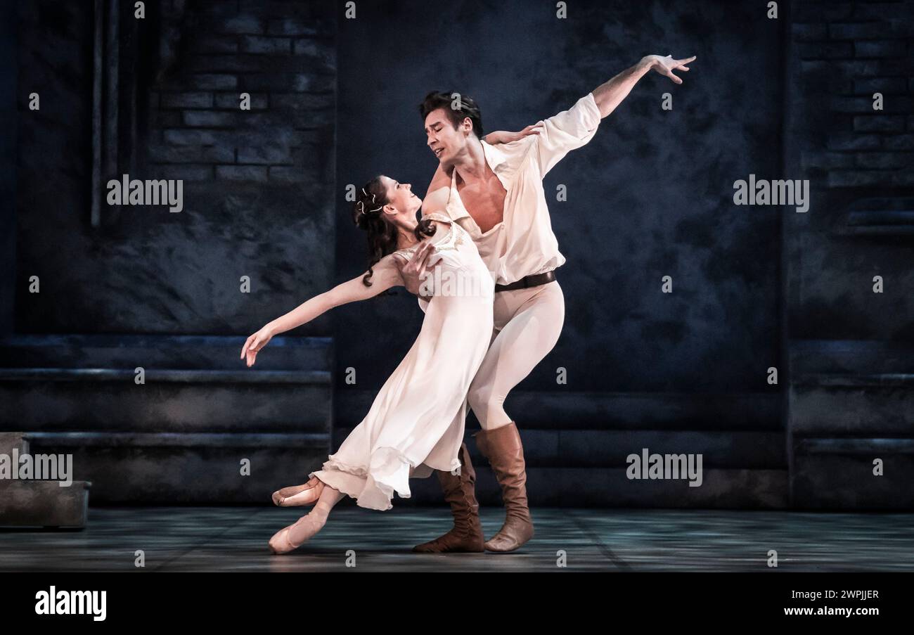 Joseph Taylor as Romeo and Dominique Larose as Juliet during the dress ...