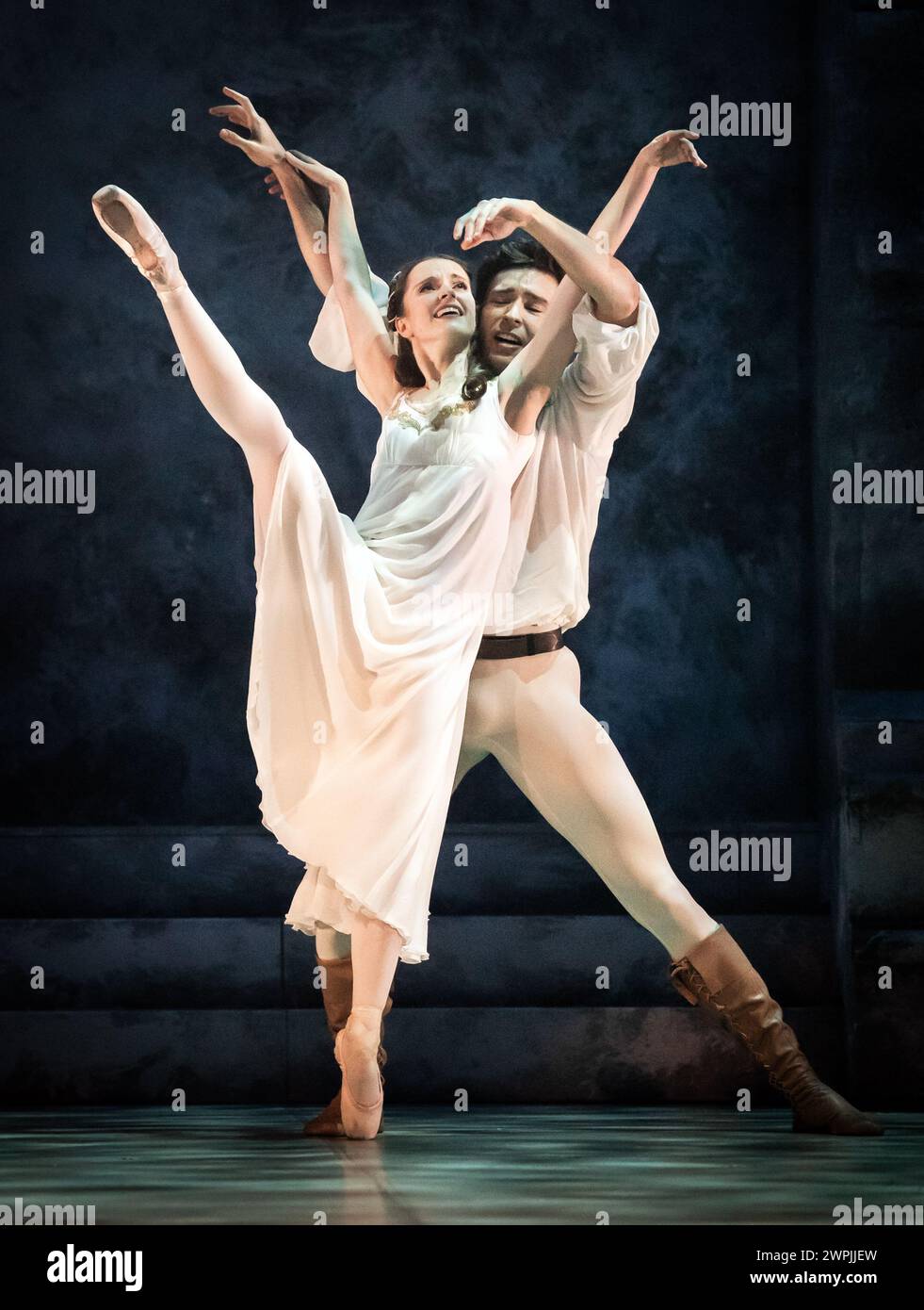 Joseph Taylor as Romeo and Dominique Larose as Juliet during the dress ...