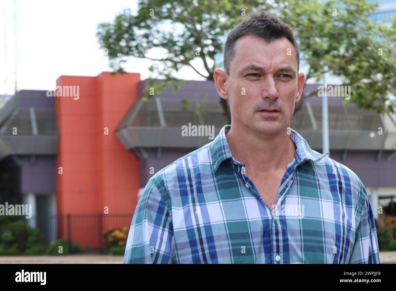 Darwin, Australia. 08th Mar, 2024. Pilot Michael Burbidge leaves court ...