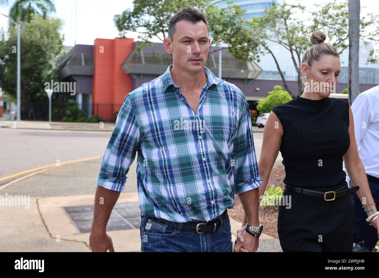 Darwin, Australia. 08th Mar, 2024. Pilot Michael Burbidge leaves court ...