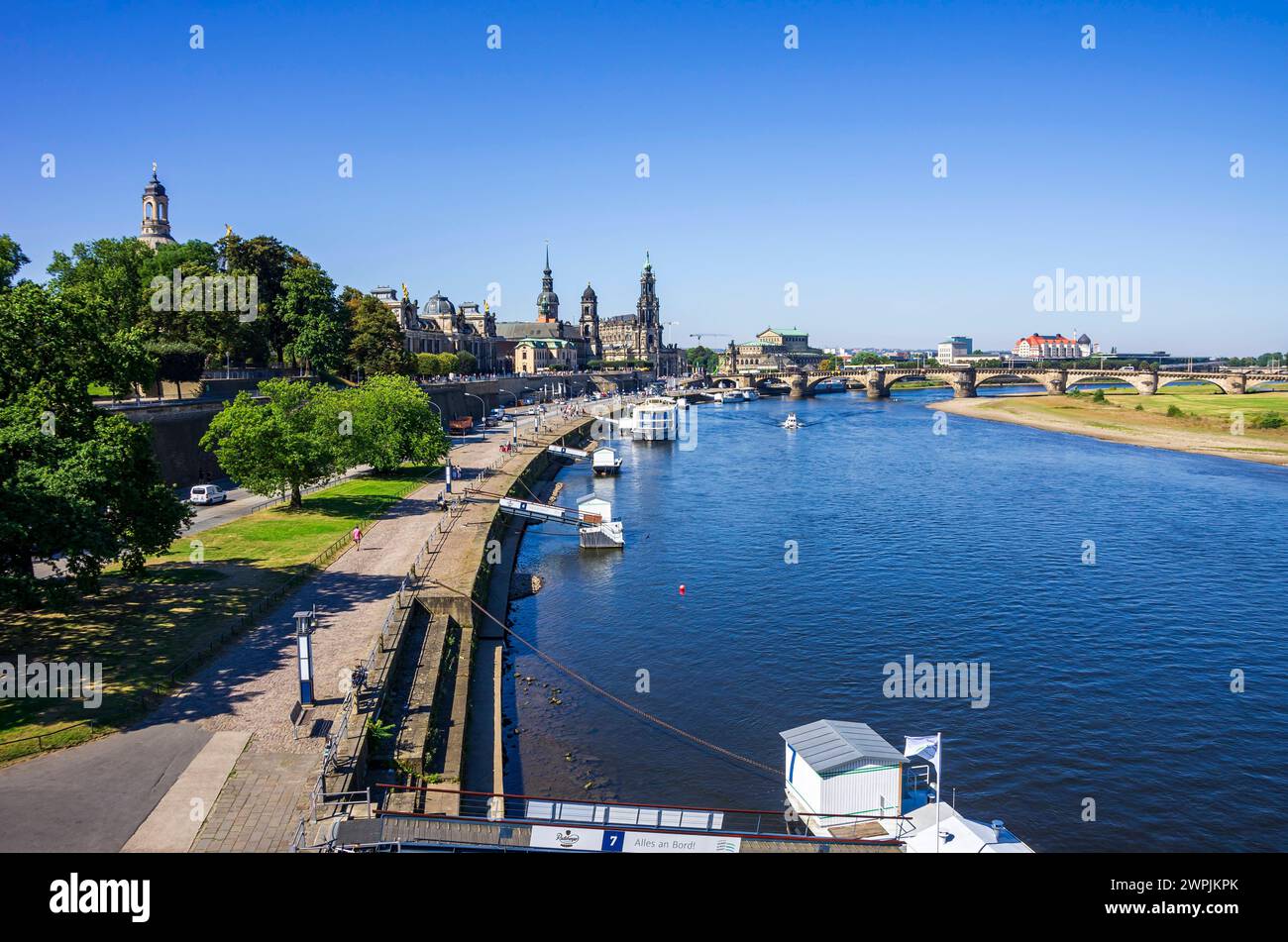 Dresden, Sachsen, Deutschland Blick auf das historische ...