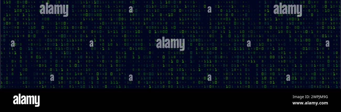 The matrix. A background with a chaotic arrangement of numbers. Technological cyberspace. Binary ...