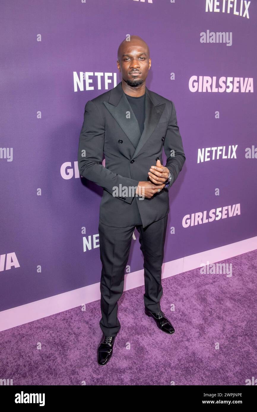 Loic Mabanza is attending the Netflix's ''Girls5eva'' Season 3 premiere ...