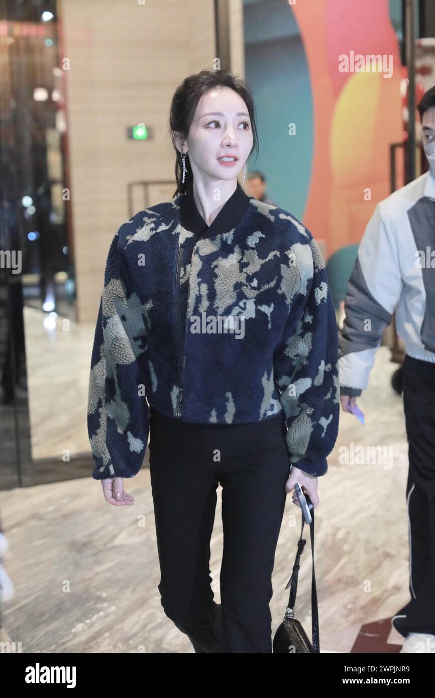 Chinese actress, hostess and singer Liu Yan appears in Changsha City ...